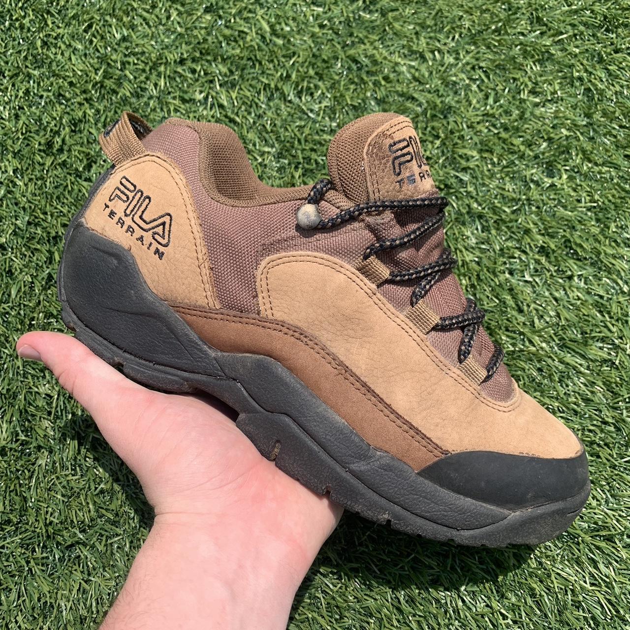 Fila Women's Brown and Black Boots | Depop