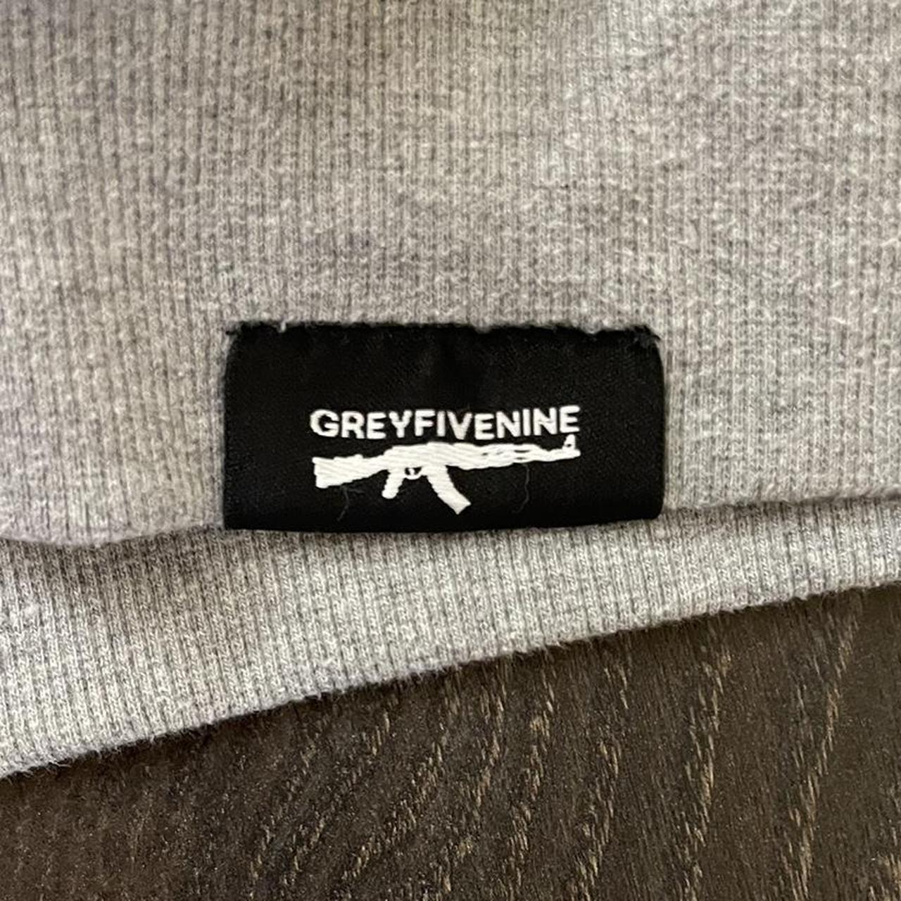 GREY 5 9 HOODIE EXCELLENT... - Depop