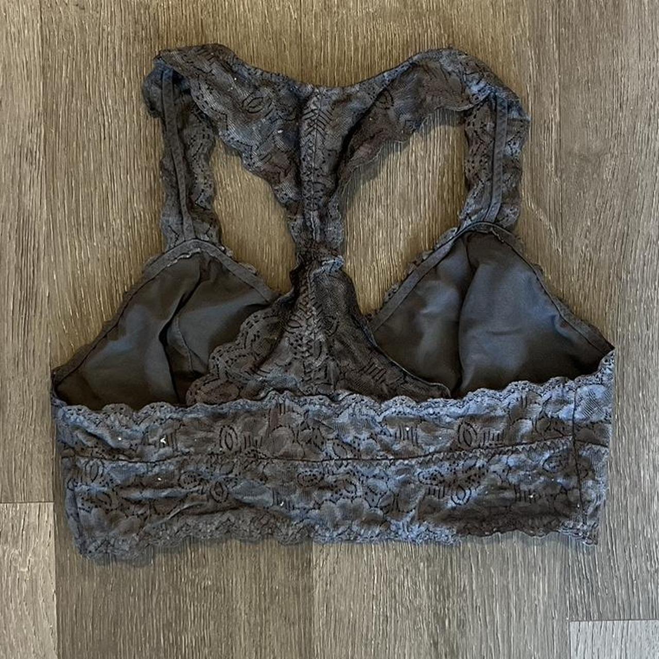 Felina Lingerie Grey Lace Bralette Depop