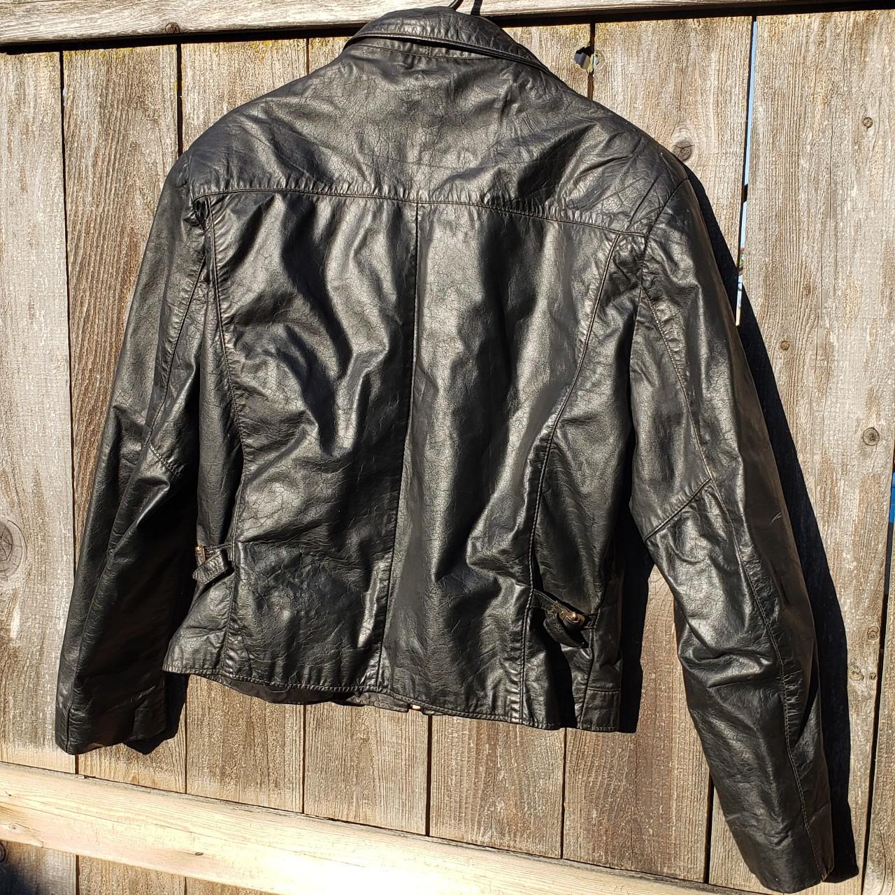 Vintage Jean Pierre leather jacket. Total grungy... - Depop