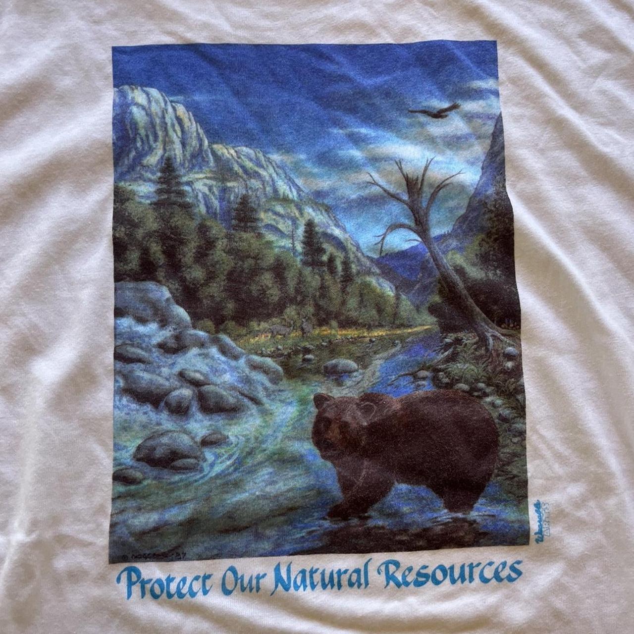 Vintage ‘Protect Our Natural Resources’ Tshirt Large... - Depop