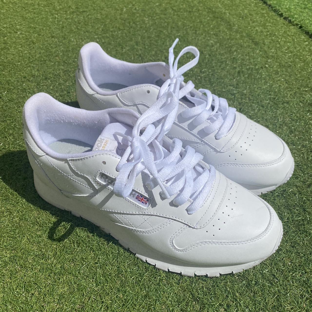 -Classic Leather Reebok trainers -Size 7.5 UK Men’s... - Depop