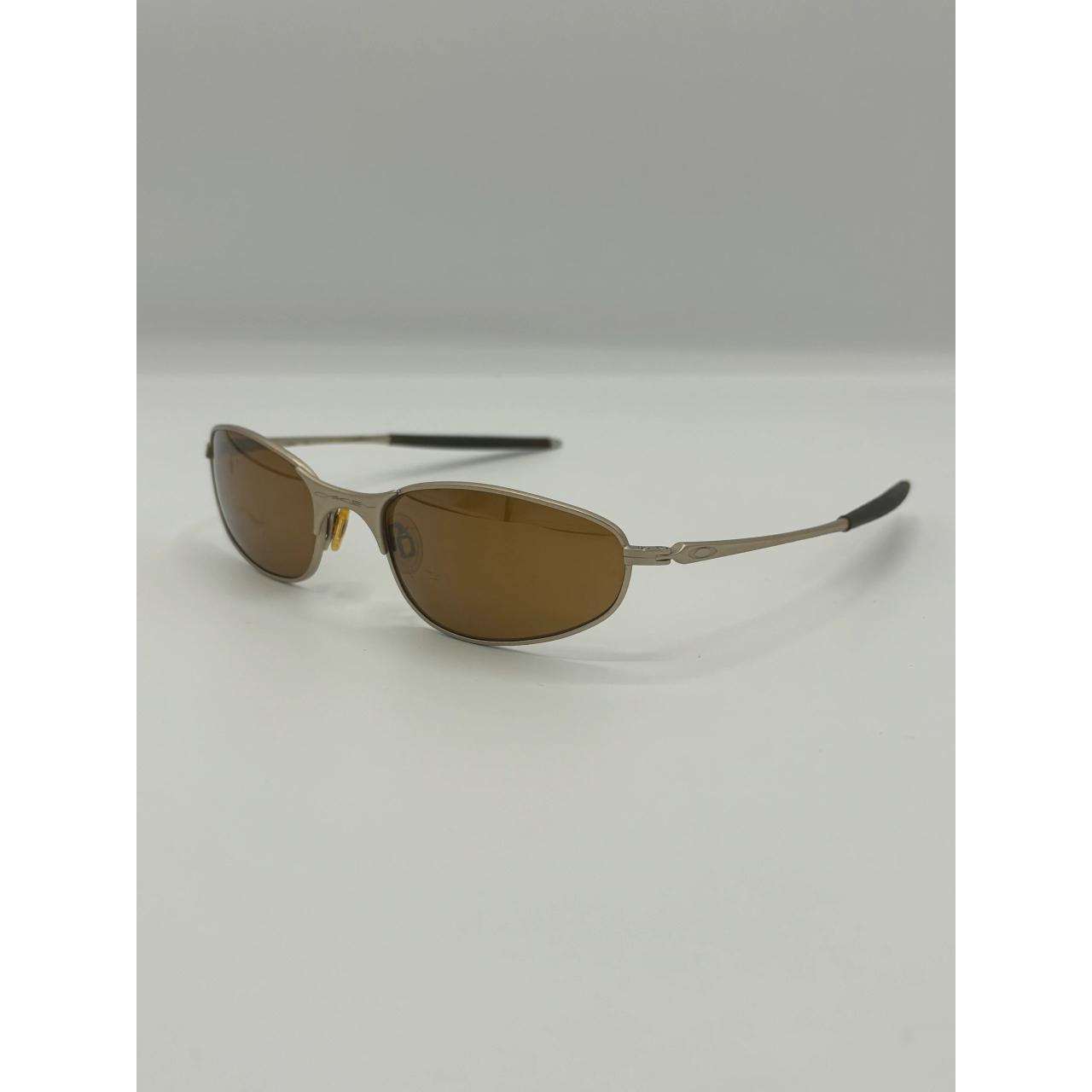 Vintage Oakley A Wire 2.0 Platinum Gold Iridium... - Depop