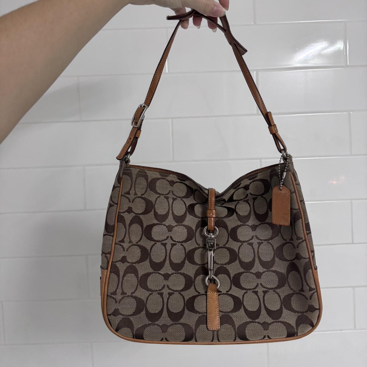 - vintage Coach purse - monogram Hampton beige... - Depop