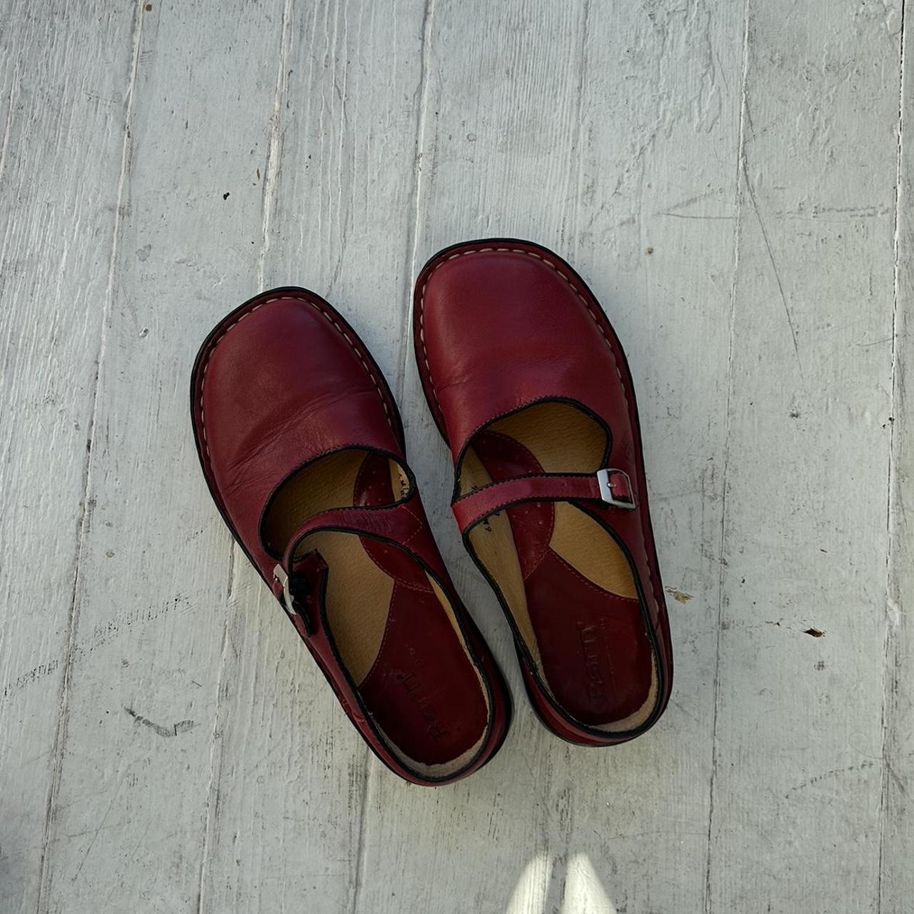 very cute little red flats from BORN ! - Depop