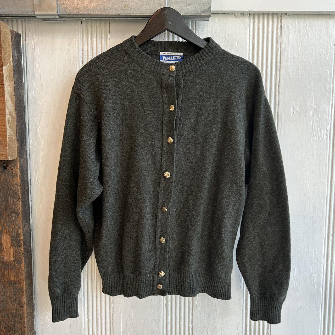 Green Wool Pendleton Sweater Labeled as a Large but... - Depop