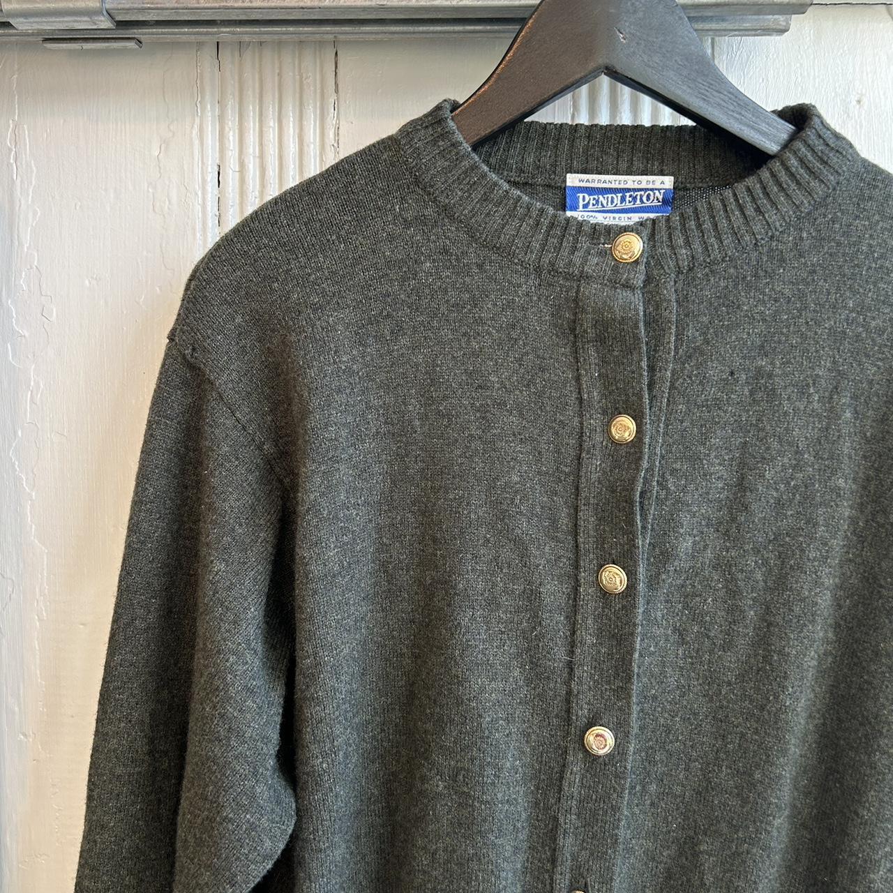 Green Wool Pendleton Sweater Labeled as a Large but... - Depop
