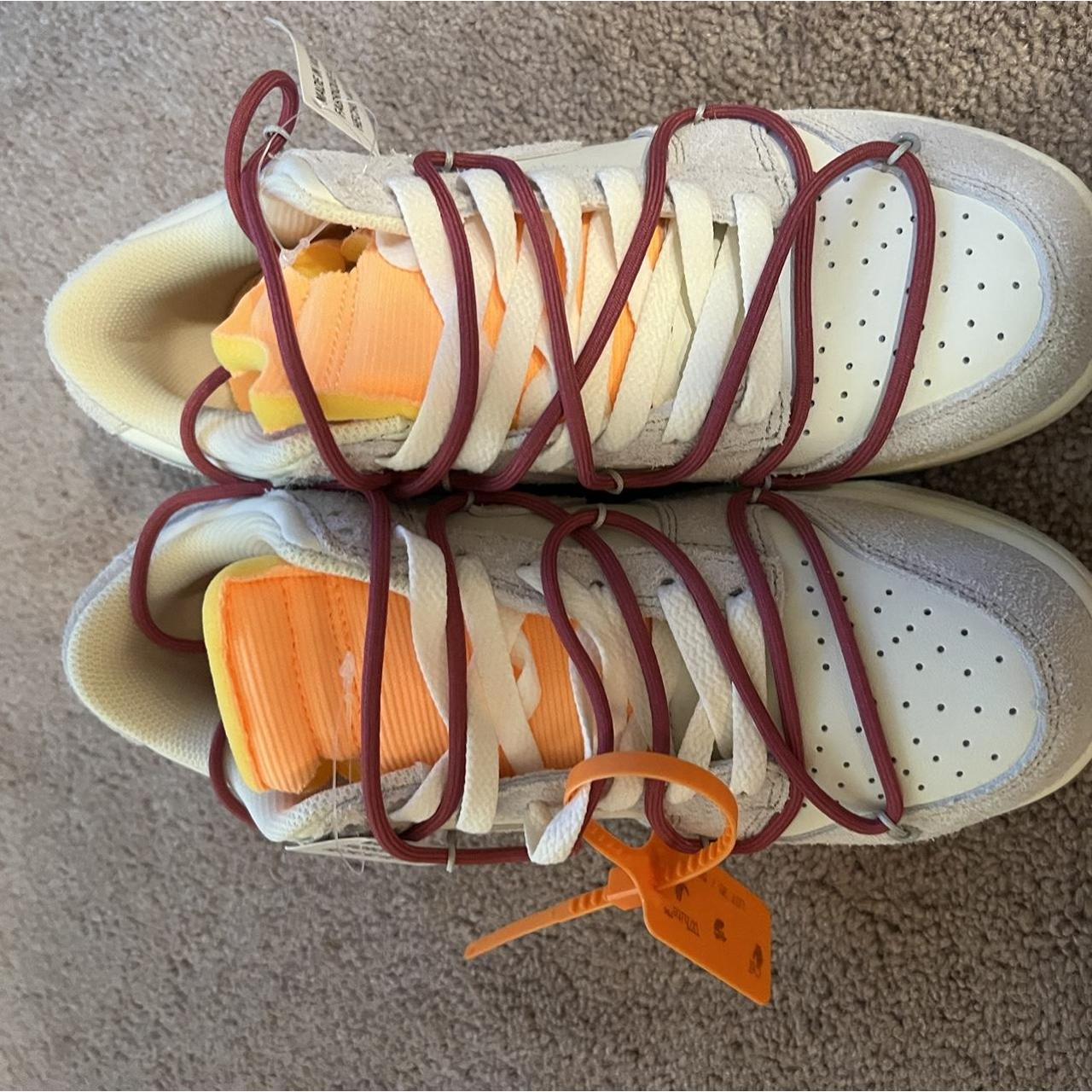 Off-White x Dunk Low 'Lot 35 of 50 Size... - Depop