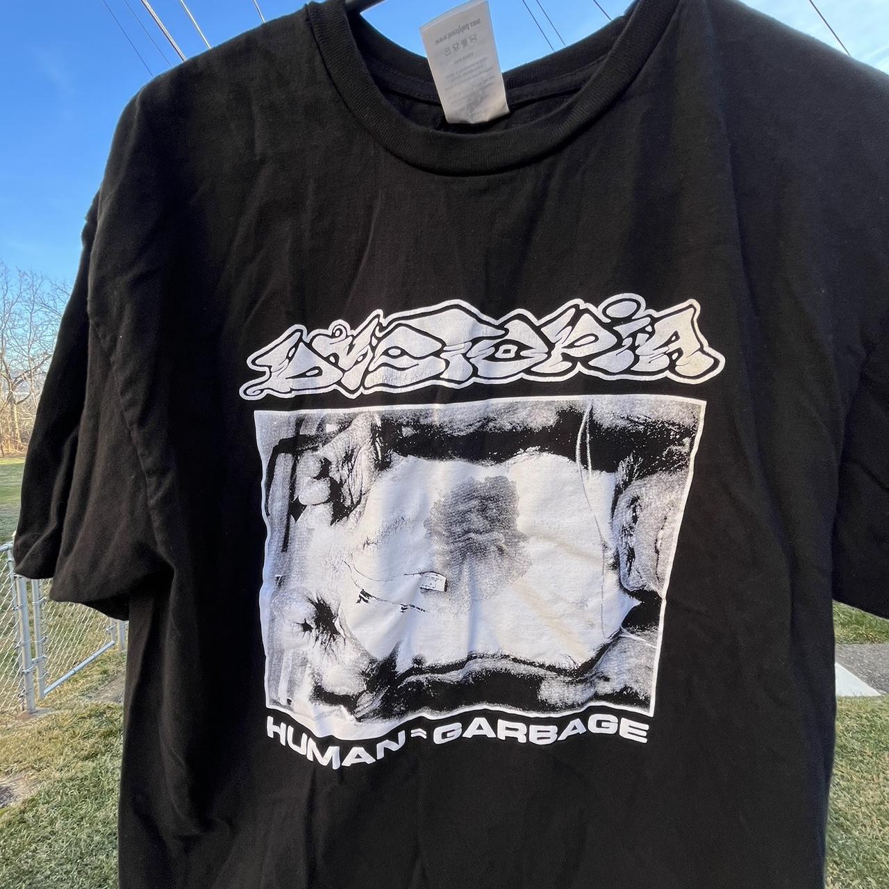 Dystopia human = garbage shirt bought off the... - Depop