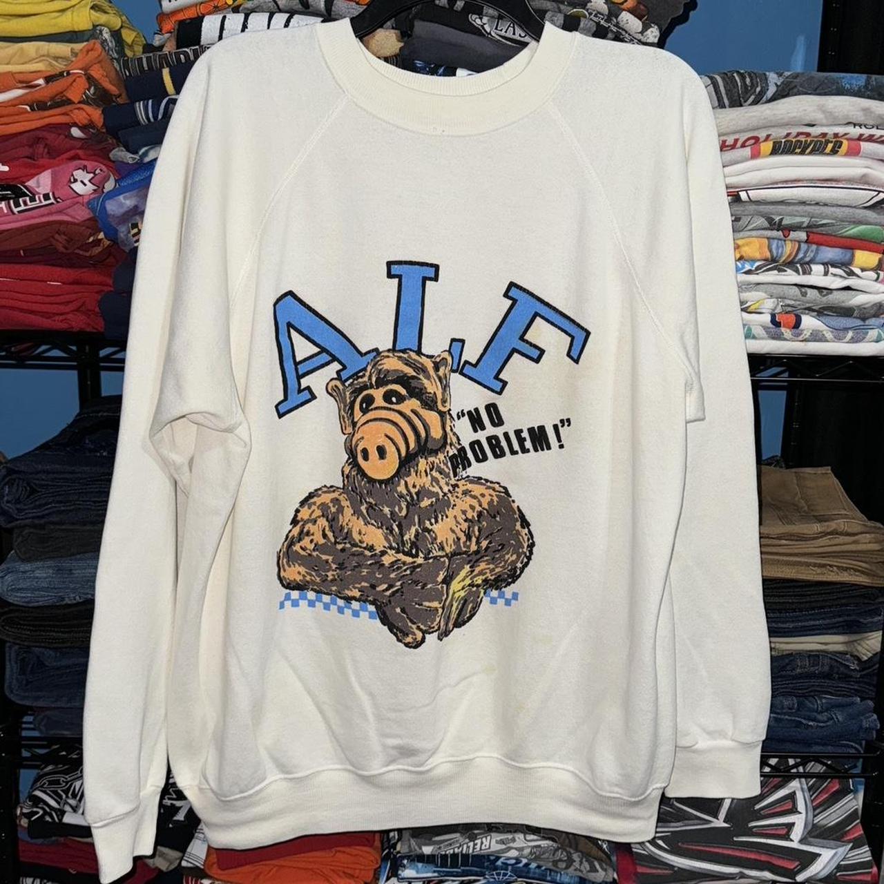 Vintage 80s Alf no problem crewneck Xl W 25 L 27 - Depop