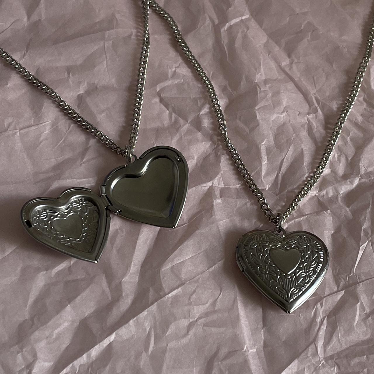 coquette locket necklace super cute locket... - Depop