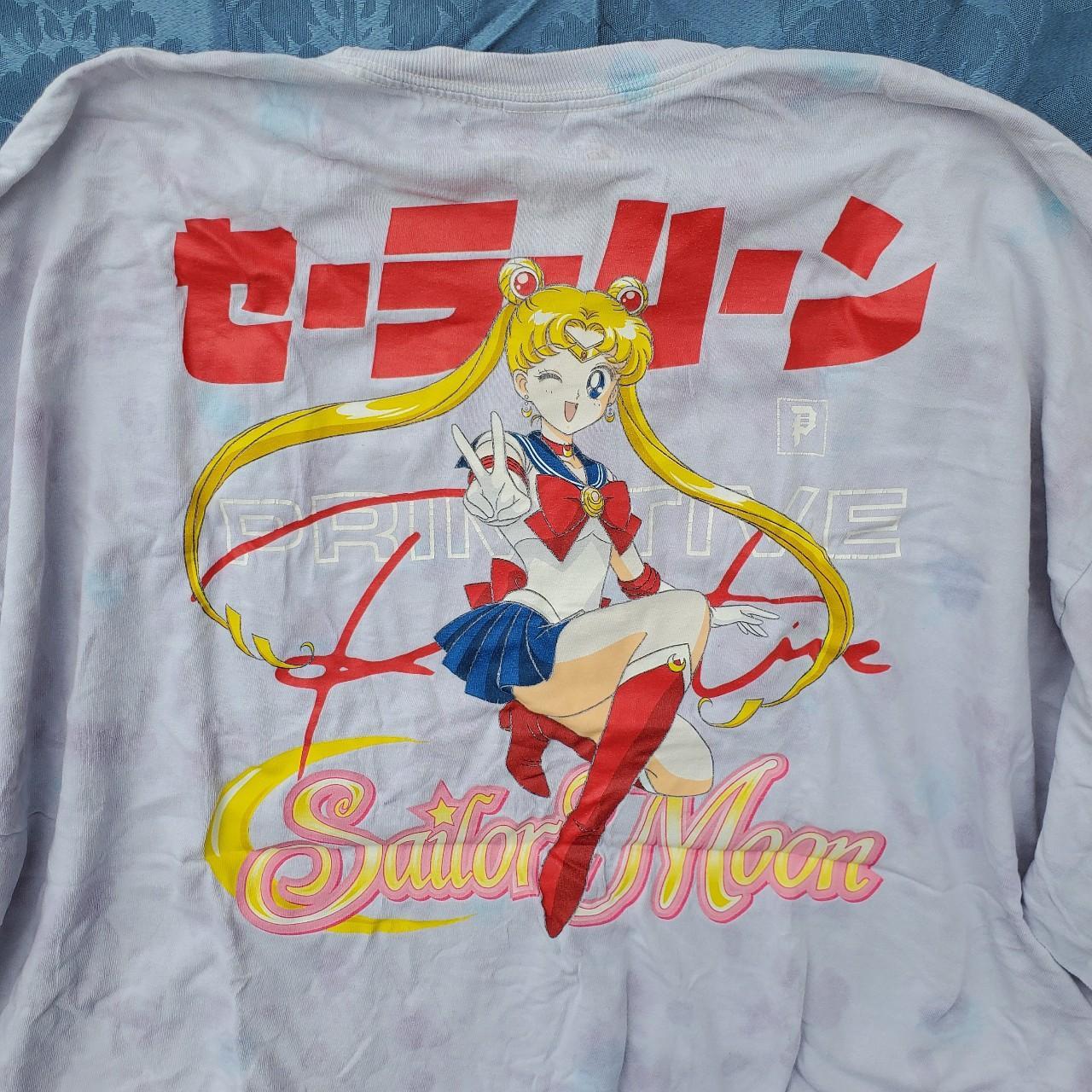 Primitive Sailor Moon Long Sleeve Tie Dye... | Depop