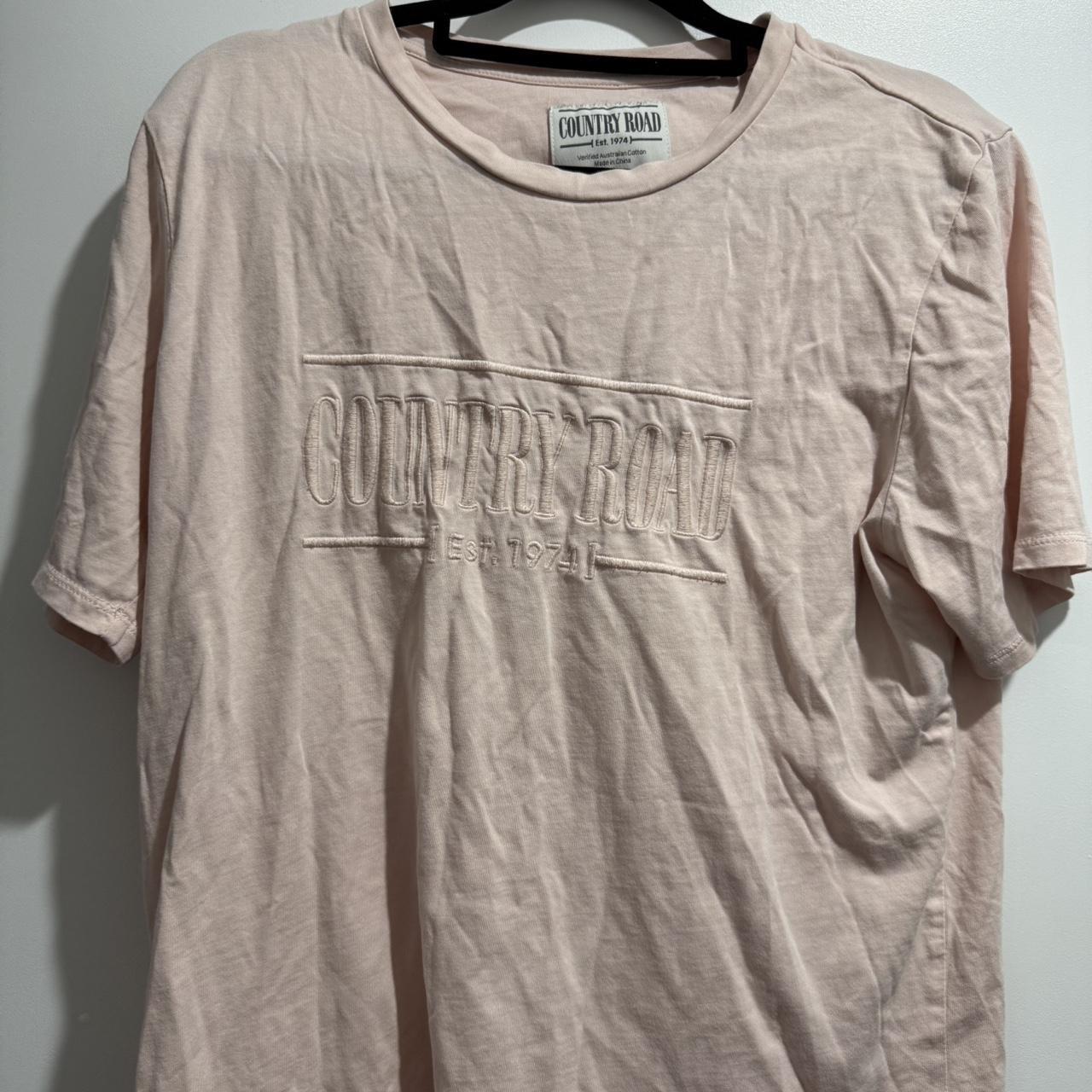 Country Road pink cotton t shirt #countryroad | Depop