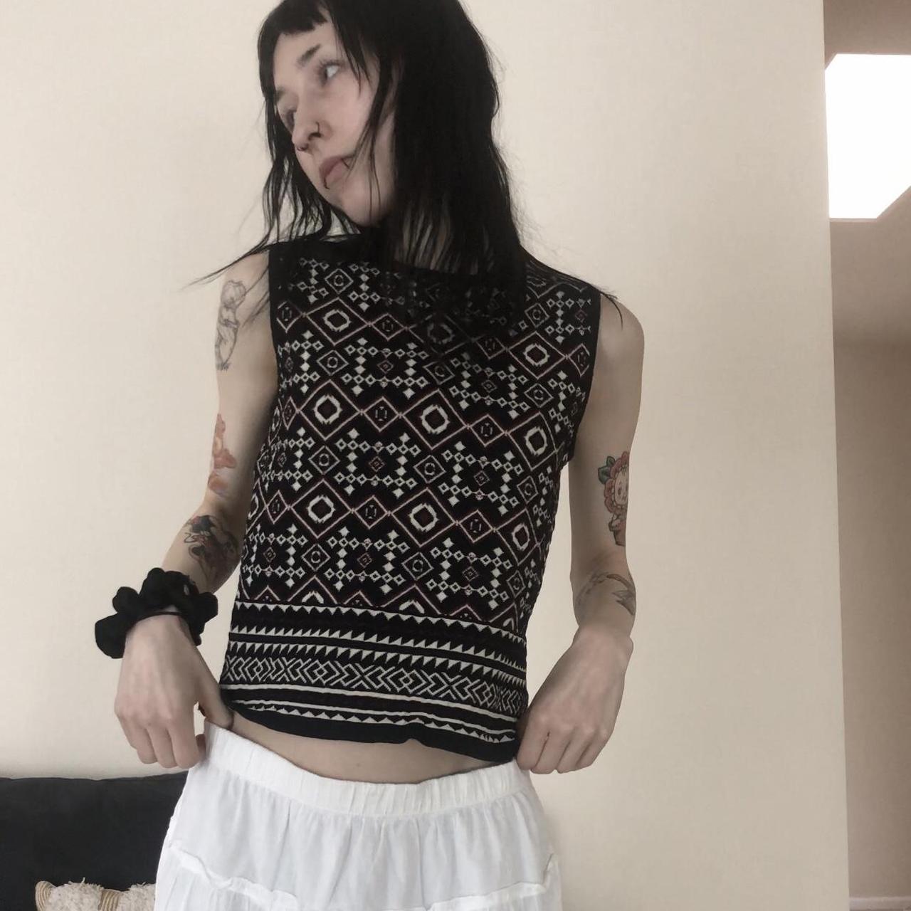 Super cute goth sweater vest #goth #y2k #vintage... - Depop