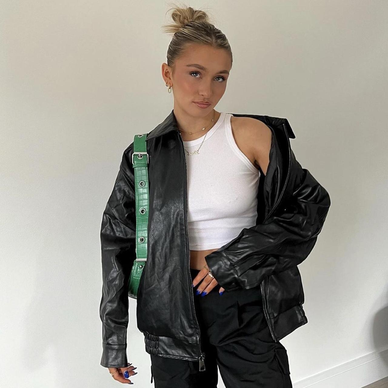 Selling this Motel Rocks leather jacket size small... - Depop