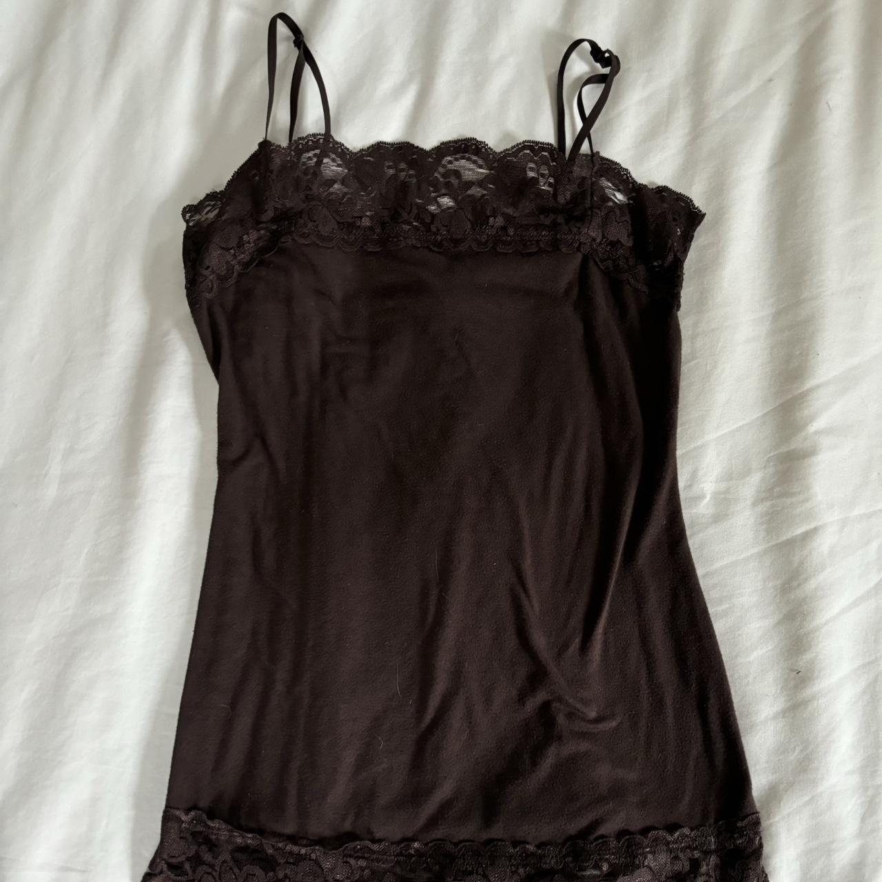 y2k V.1 couture lace tank no tag anymore but I... - Depop