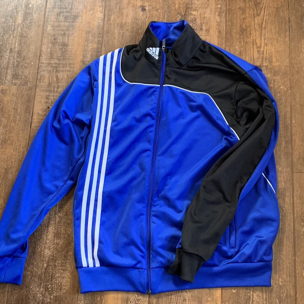 2000s Adidas Track jacket Size medium/large... - Depop
