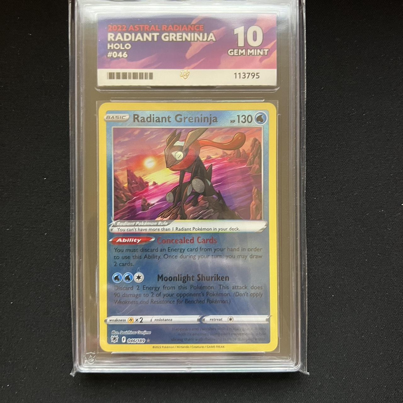 Pokemon Radiant greninja graded Ace 10 gem... - Depop