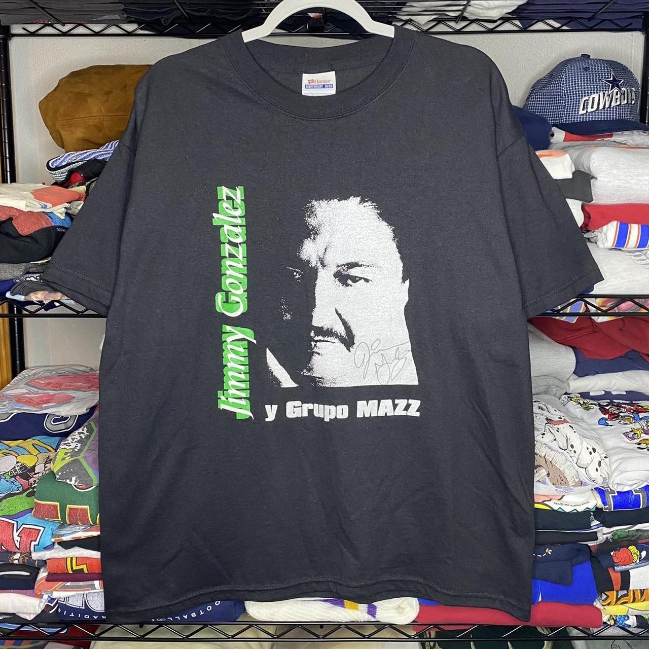 Vintage 90s Jimmy Gonzalez Y Grupo Mazz Band Shirt... - Depop