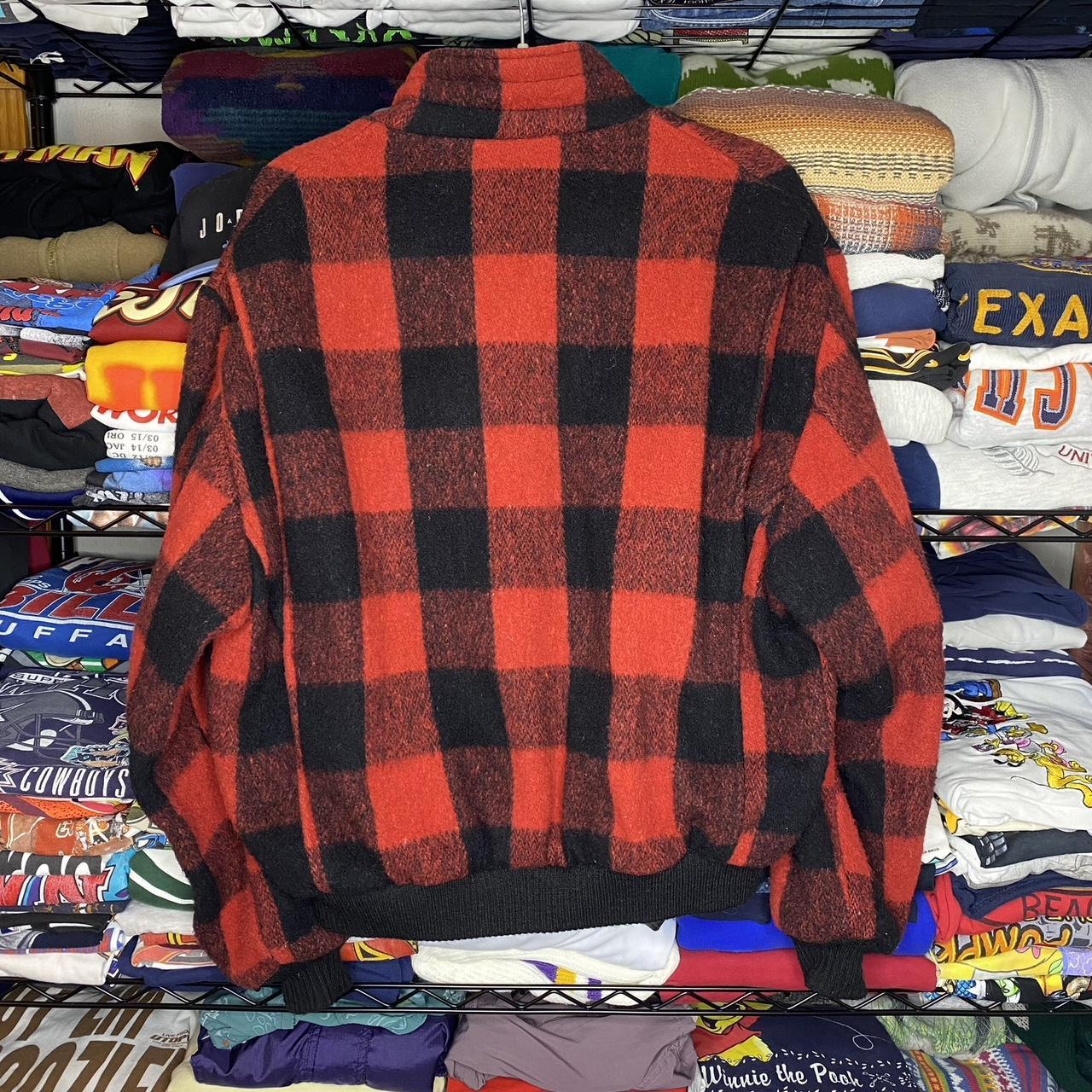 Vintage 80s Field & Stream Flannel Bomber Jacket... - Depop