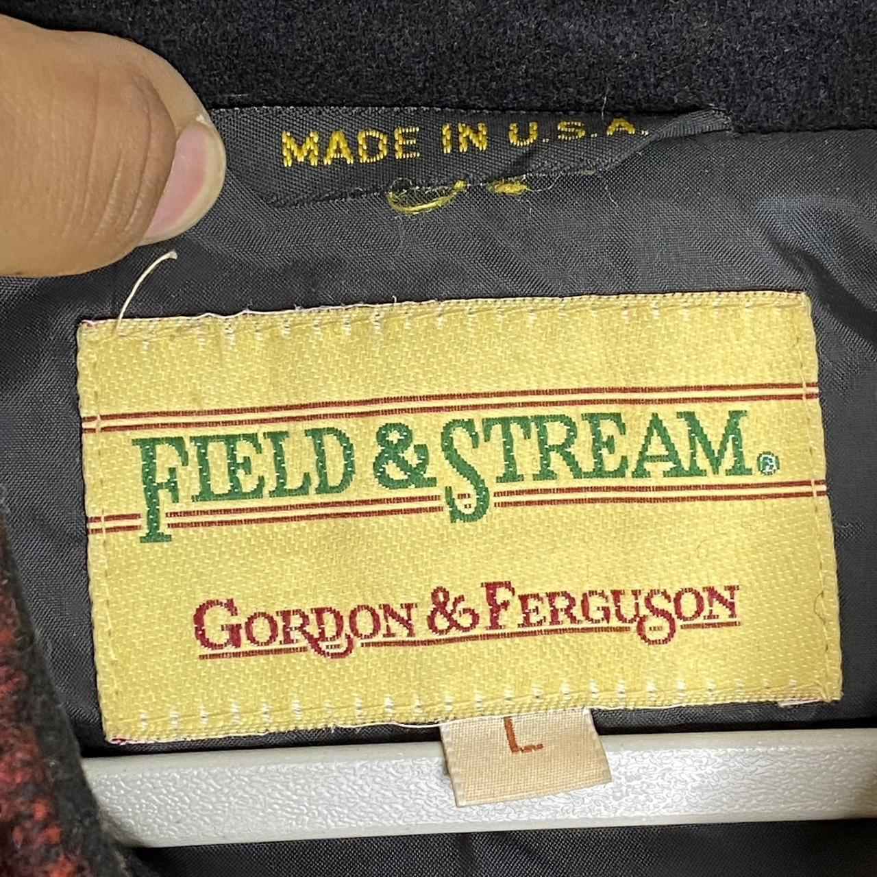 Vintage 80s Field & Stream Flannel Bomber Jacket... - Depop