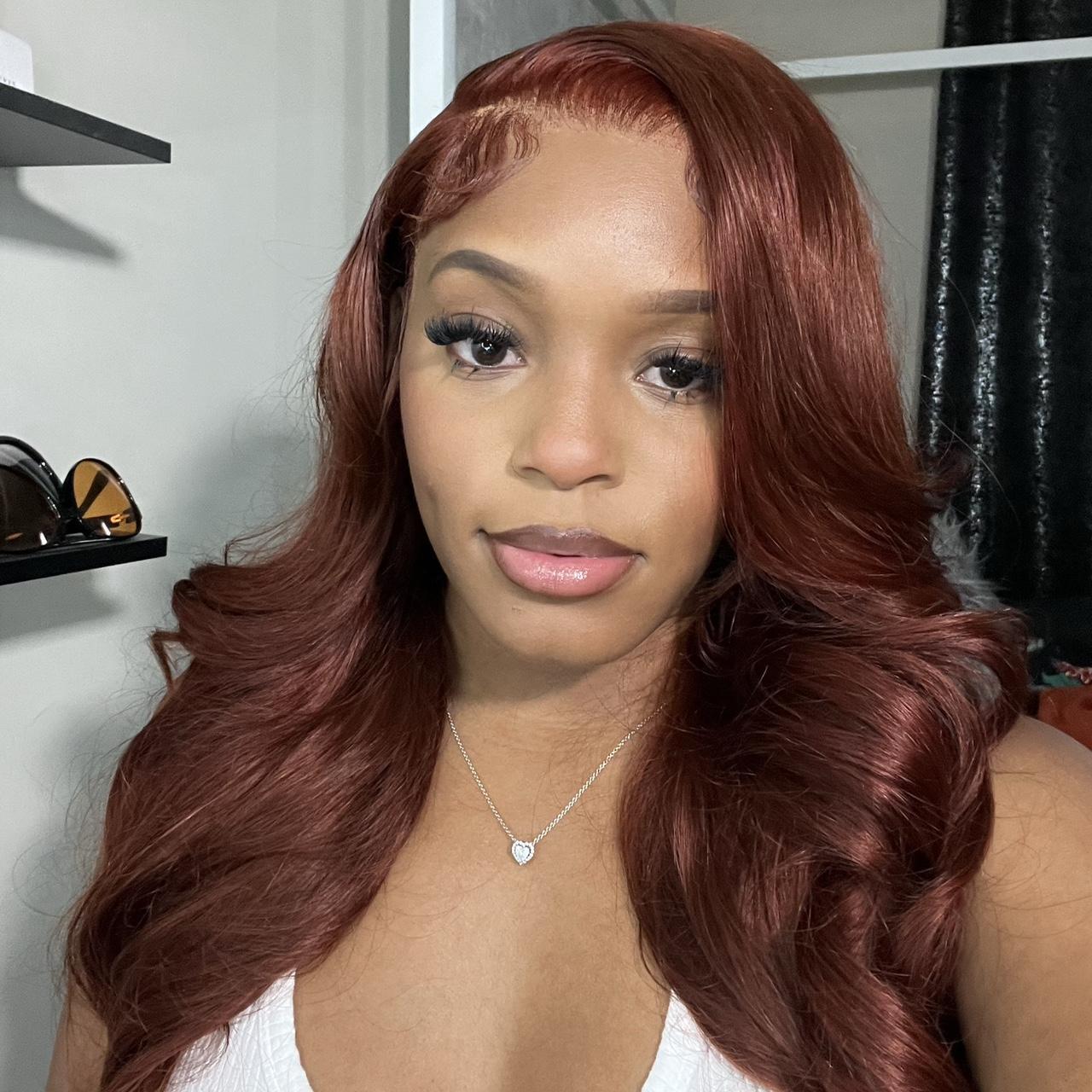 24 inch Frontal Body Wave Wig (Colored) - Depop