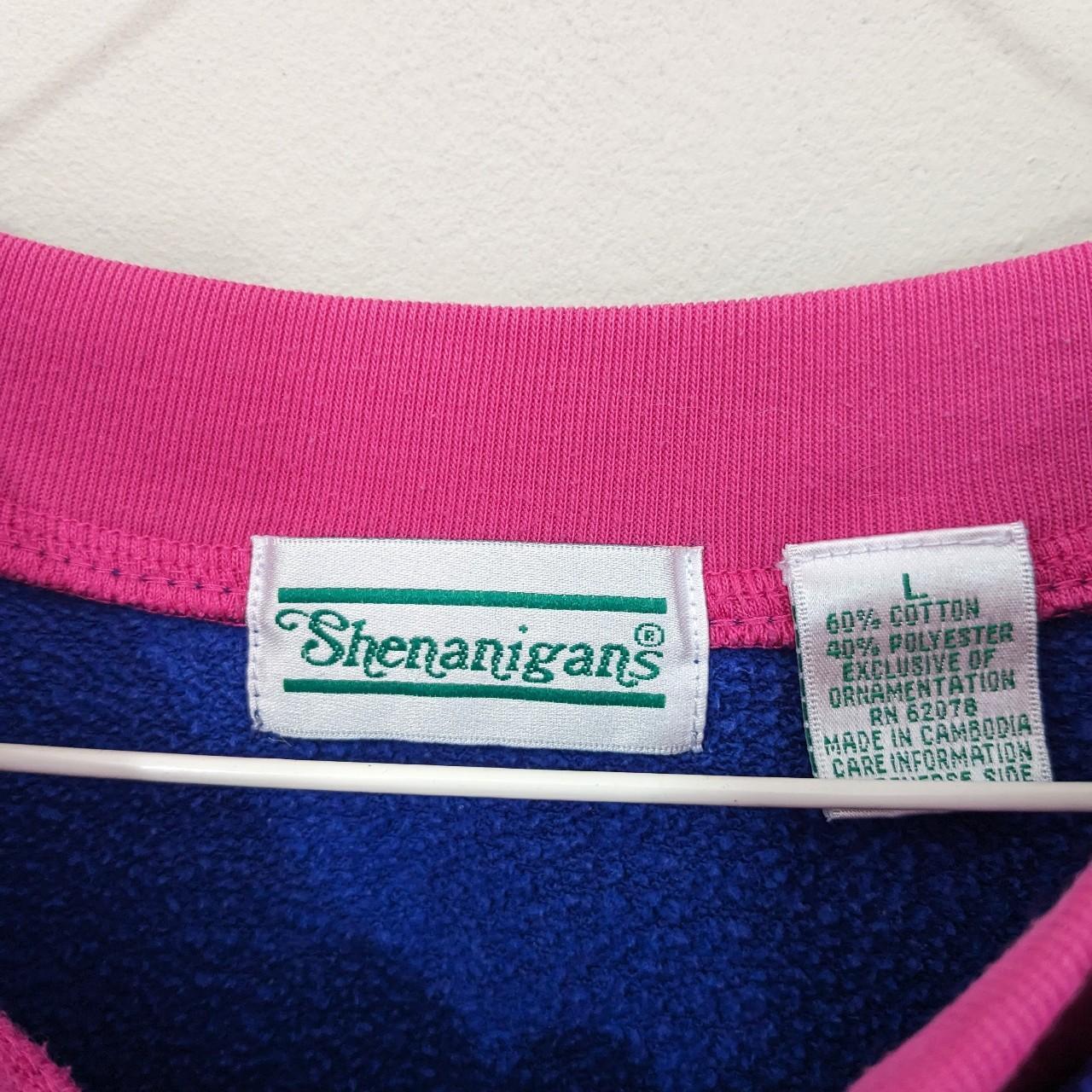 Vintage Shenanigans Bold Blue Cardigan with... - Depop