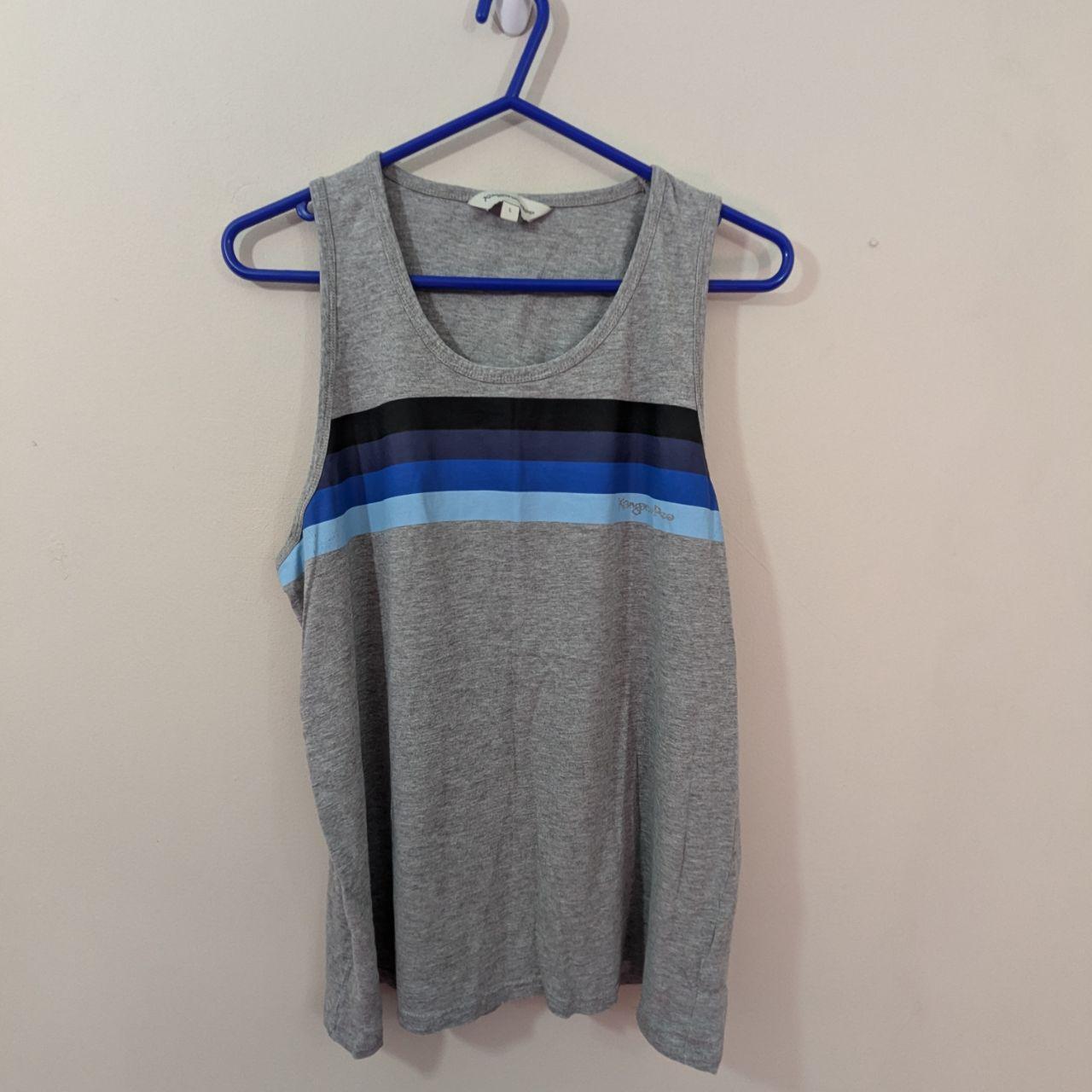 Y2K Kangaroo Poo Grey Tank Top / Vest Top - Size... - Depop