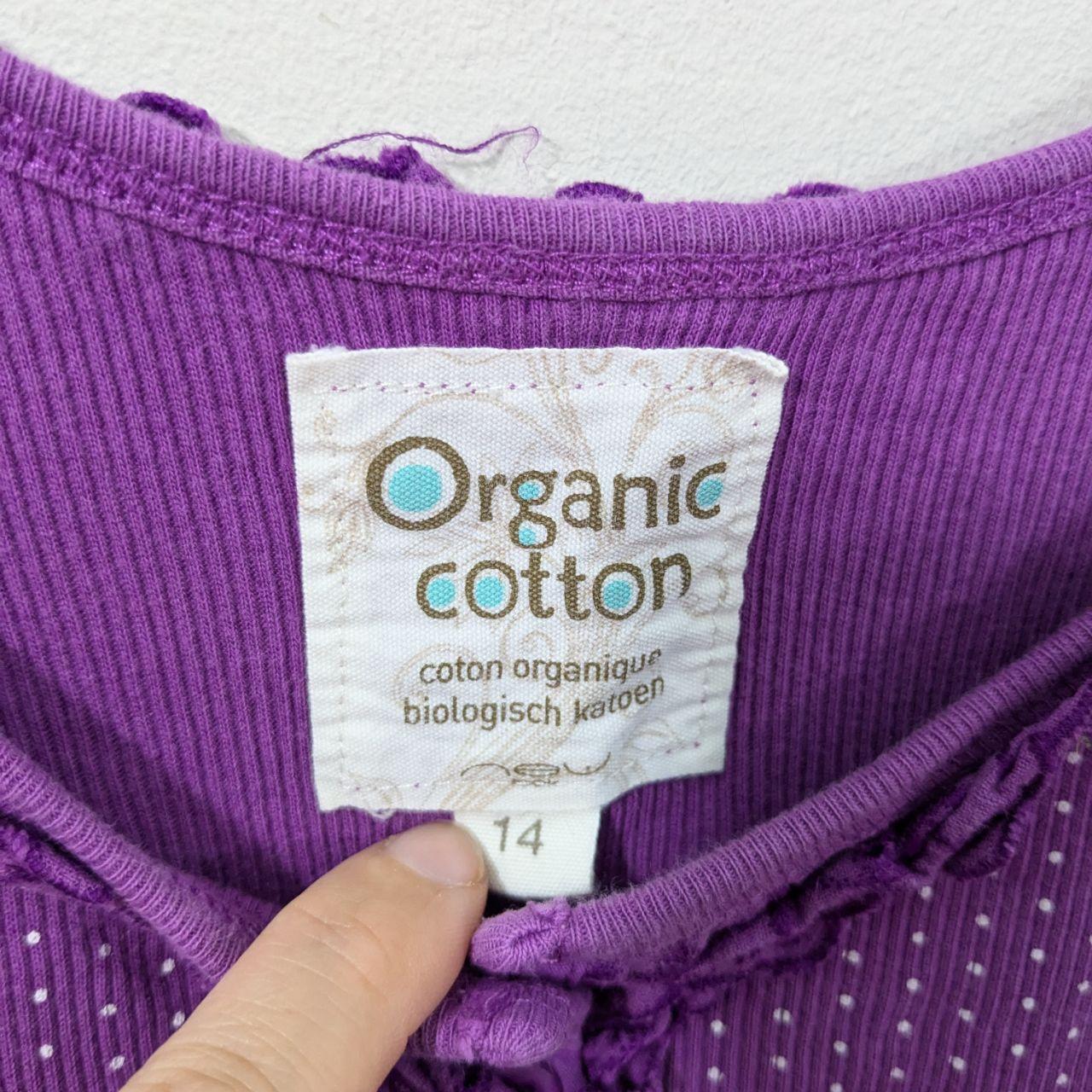 Y2K Purple Frilly Vest - Polka Dot - Retro New Look... - Depop