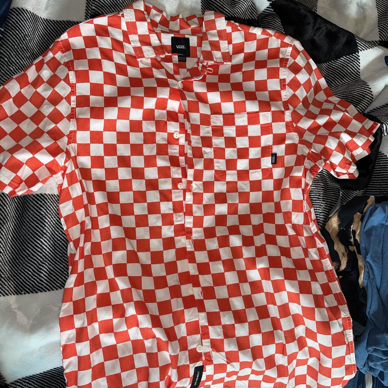 Vans checkered button up shirt S/M #vans - Depop