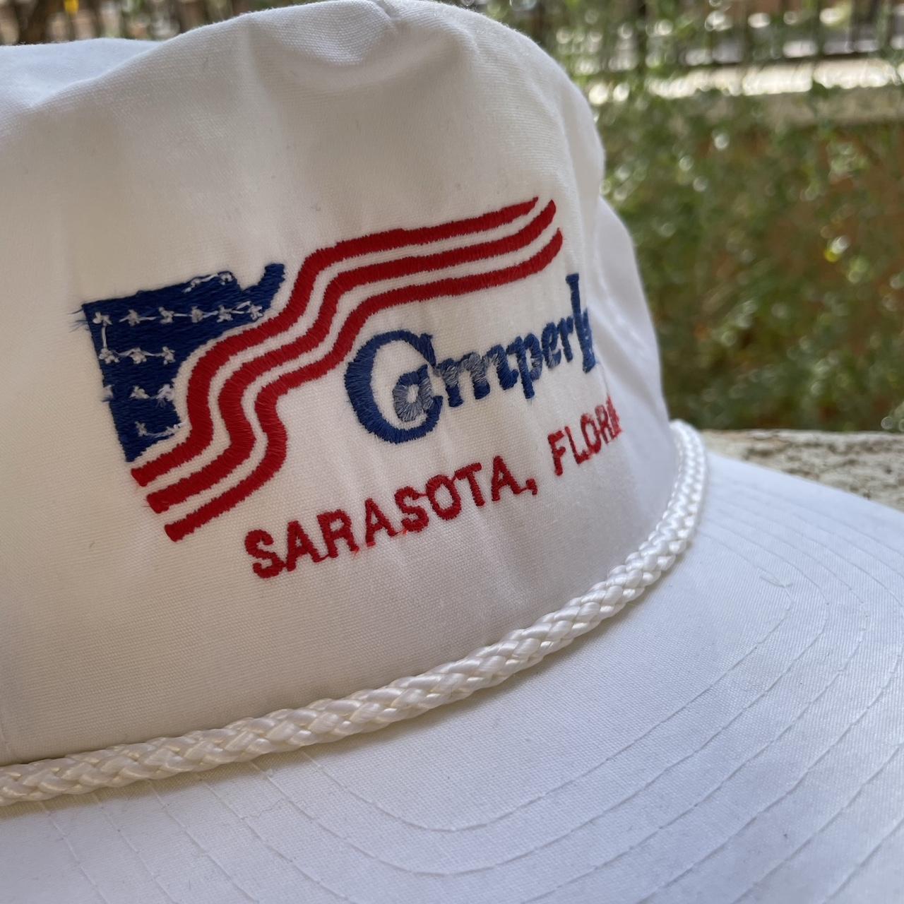 VINTAGE TRUCKER ROPE HAT (EMBROIDERED WITH LITTLE... - Depop