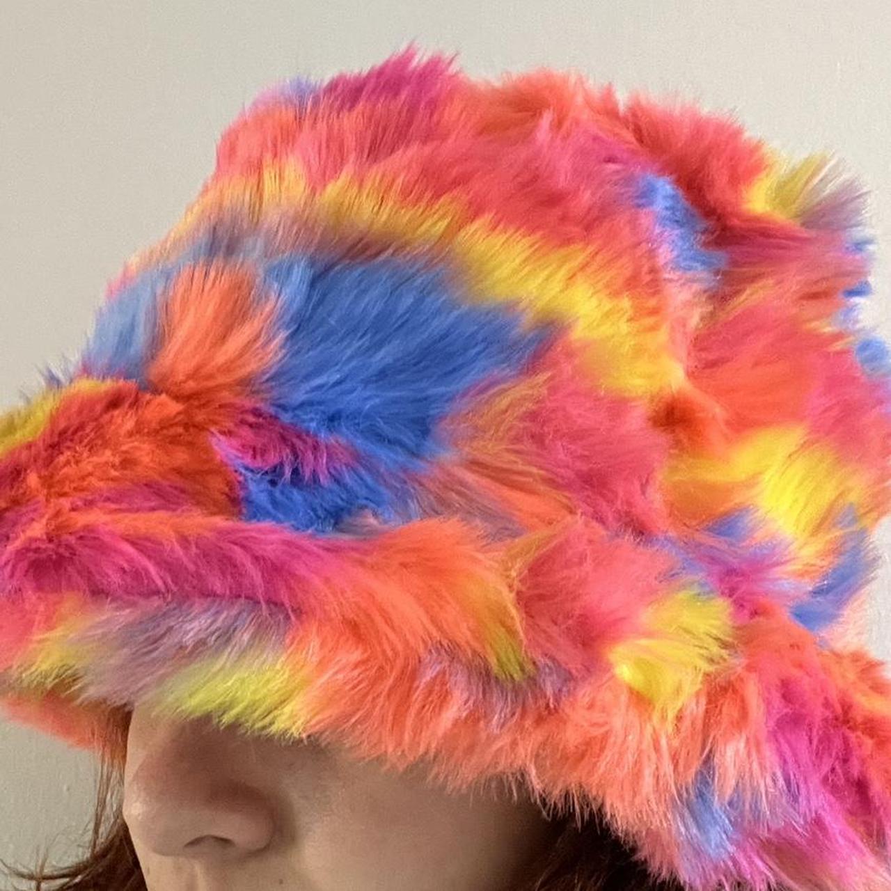 Funky colorful super fun bucket hat. Perfect for go... - Depop