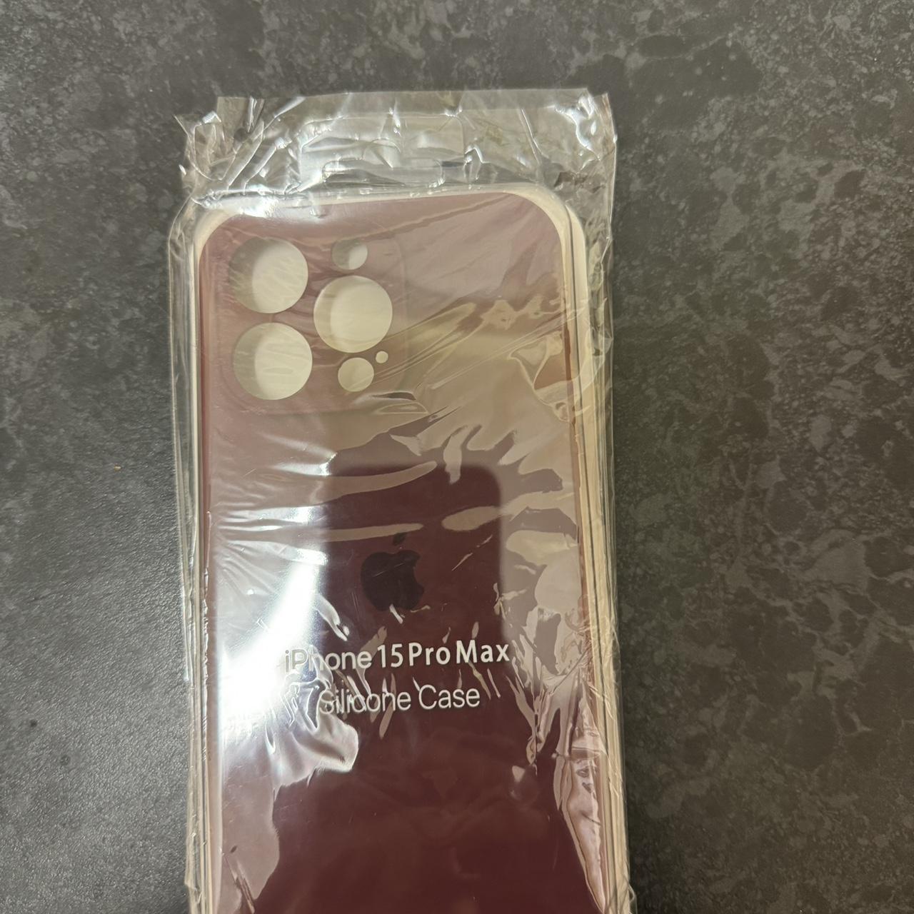 Phone 15 pro max silicone case cover Apple... - Depop