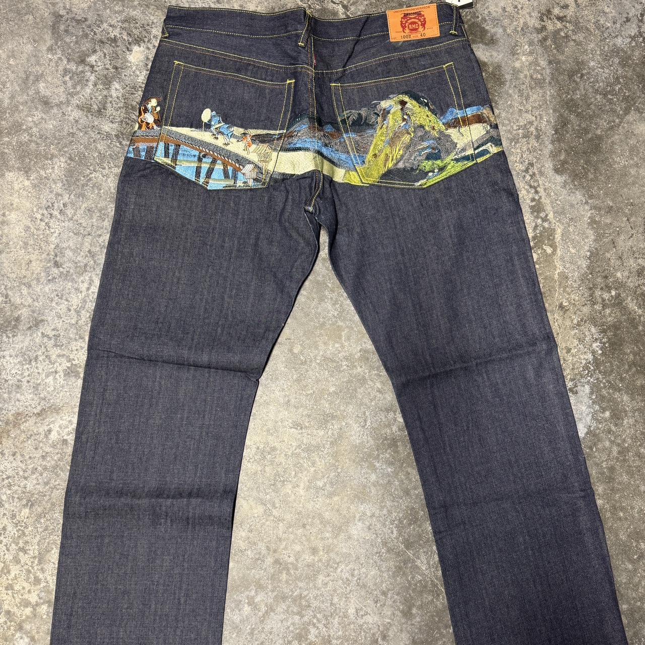 Men’s Vintage red monkey company RMC Japanese denim... | Depop
