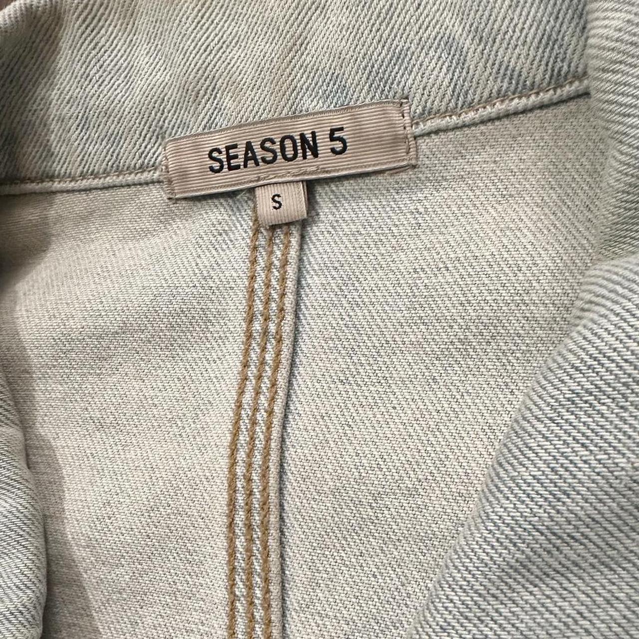 RARE YEEZY SEASON 5 WORK DENIM JACKET IN LIGHT | Depop RARE YEEZY SEASON 5 WORK DENIM JACKET IN LIGHT | Depop