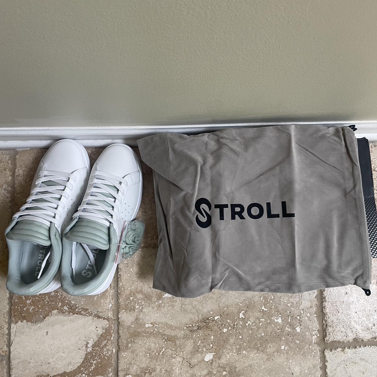 White and green Stroll trainers #sneakers 2pairs of... | Depop