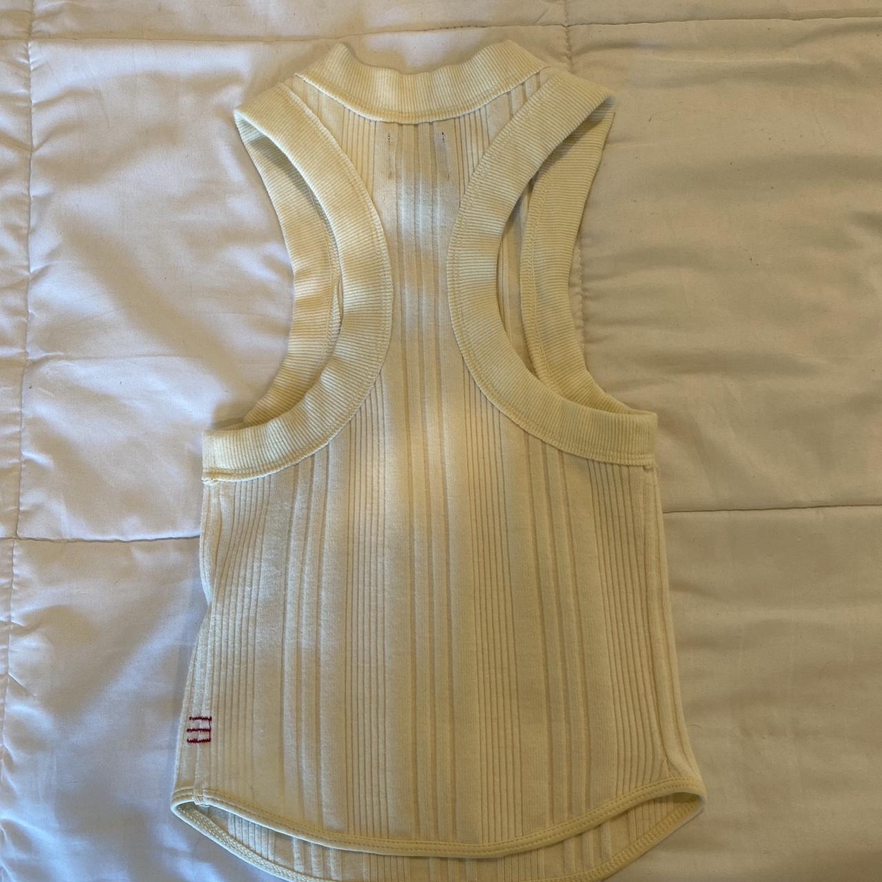 Ribbed knit tank top using remnant fabric.... - Depop Ribbed knit tank top using remnant fabric.... - Depop