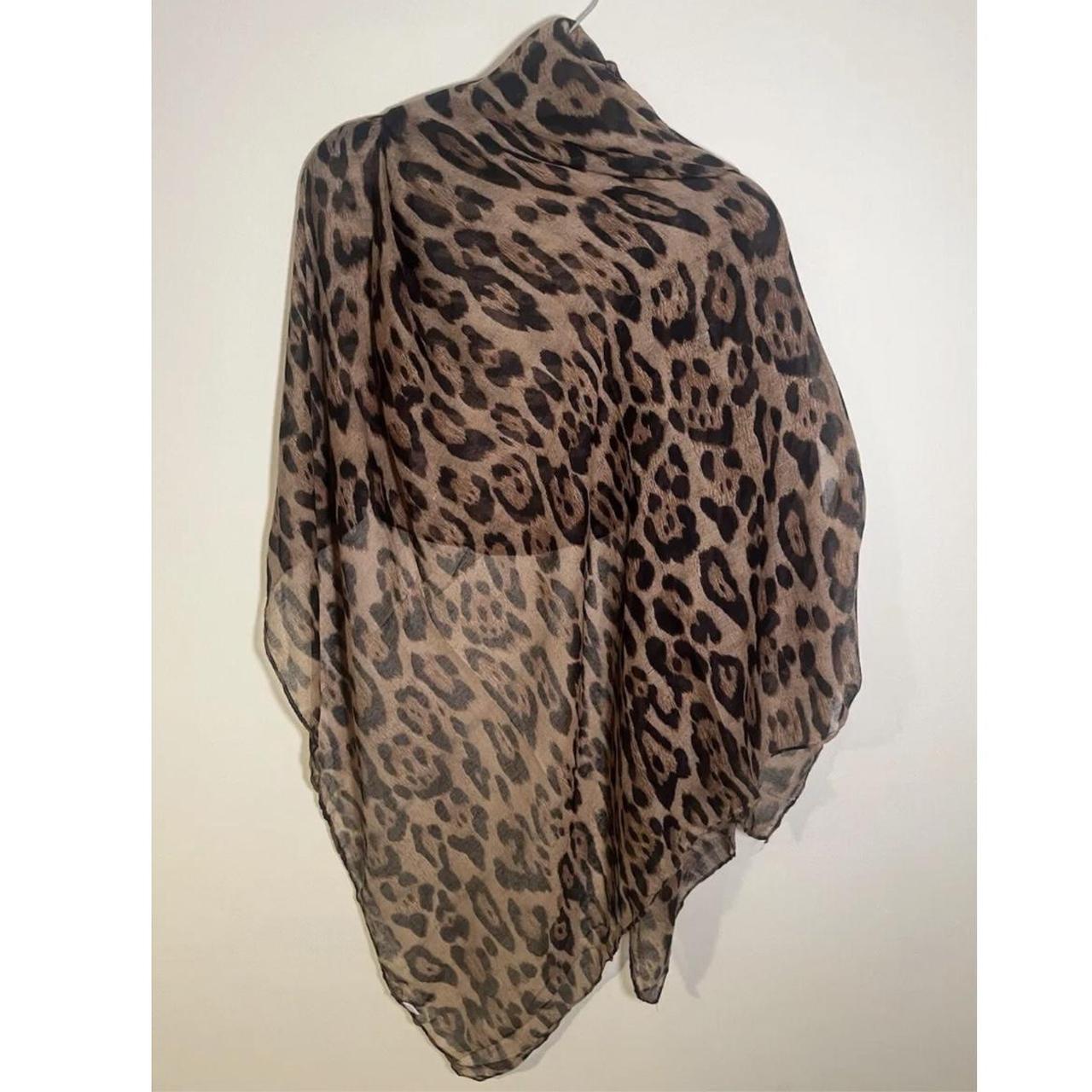 Leopard print hijab NEW Never worn! Not silky so... | Depop