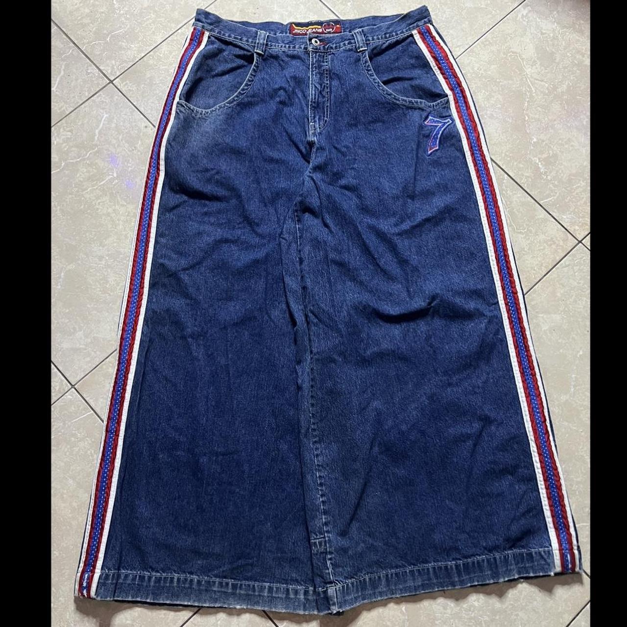 Jnco jeans lucky 7 Buddhas SUPER rare near mint... - Depop