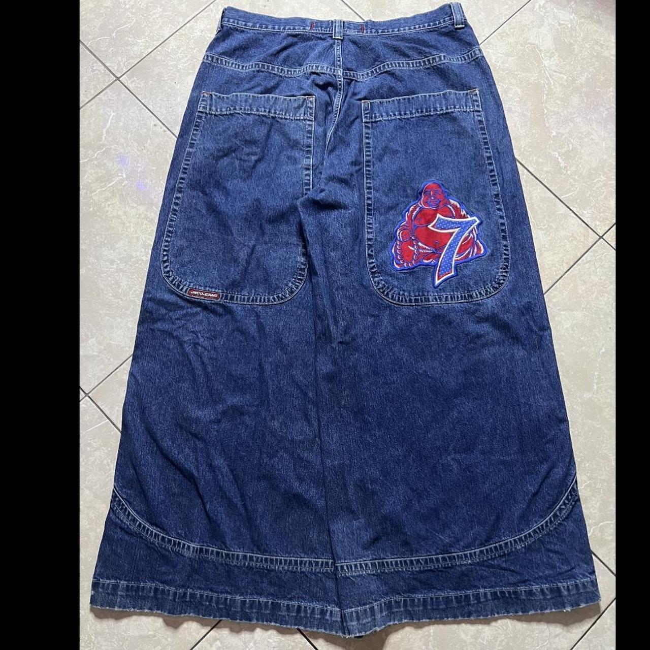 Jnco jeans lucky 7 Buddhas SUPER rare near mint... - Depop