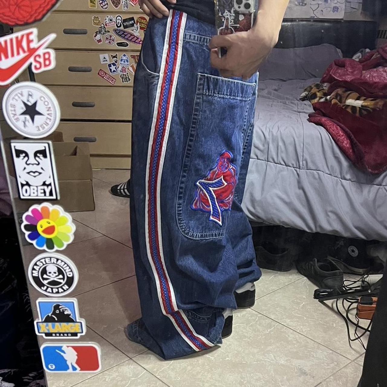 Jnco jeans lucky 7 Buddhas SUPER rare near mint... - Depop