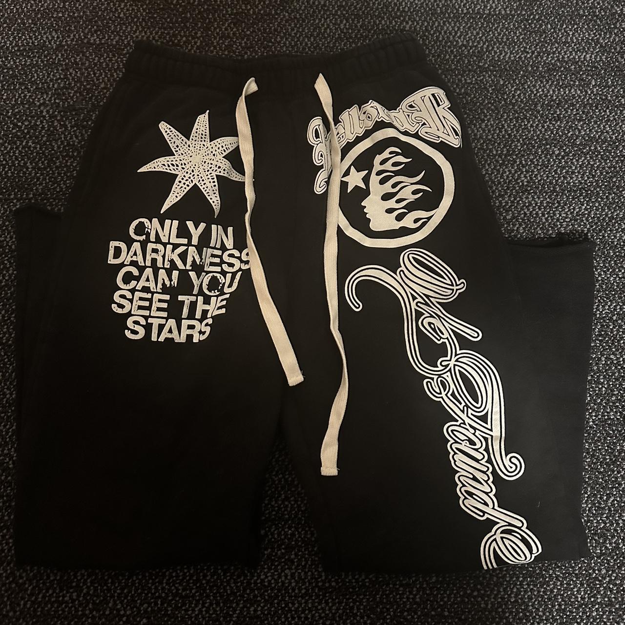 hellstar sweat pants size large - Depop