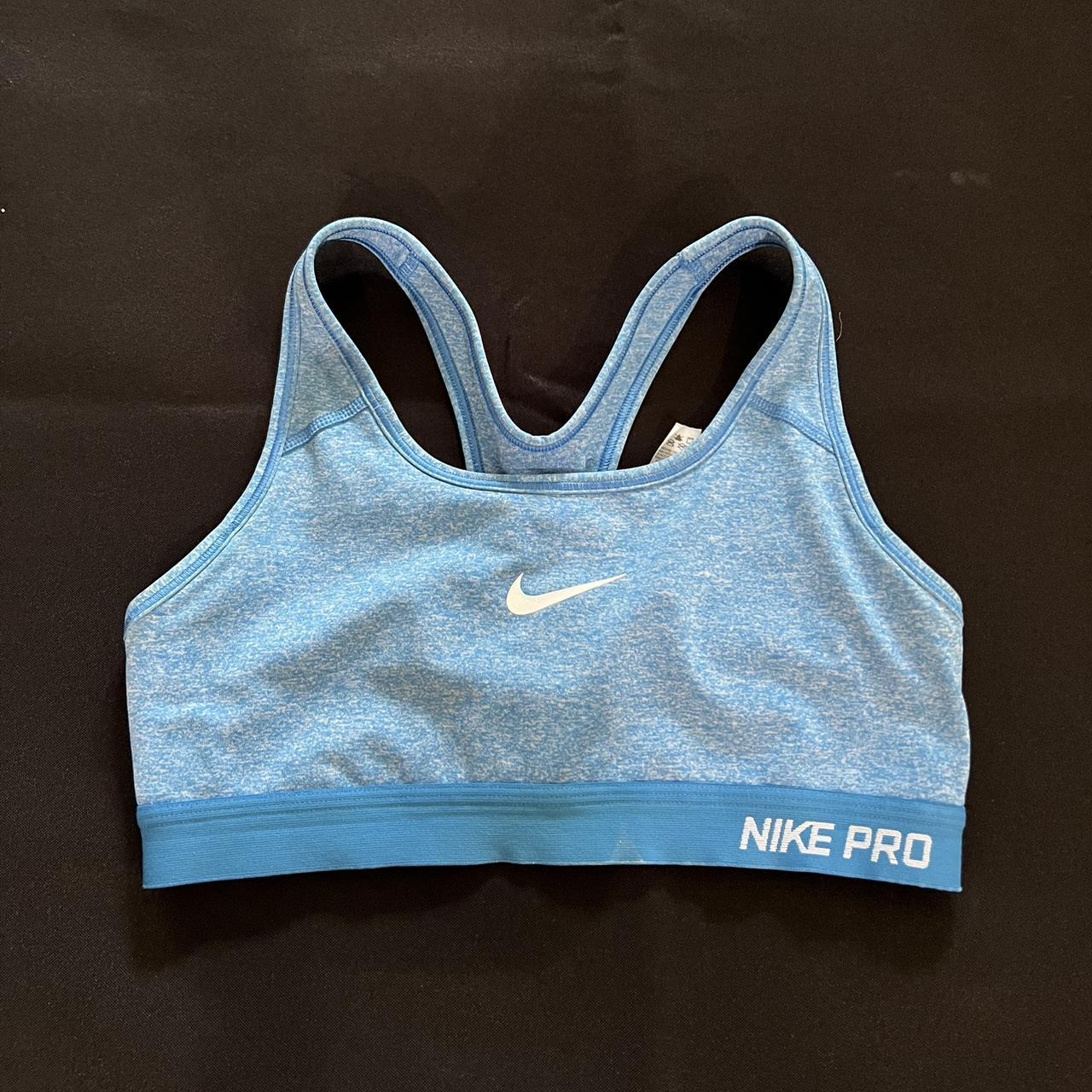 Blue Nike Sports Bra - Depop