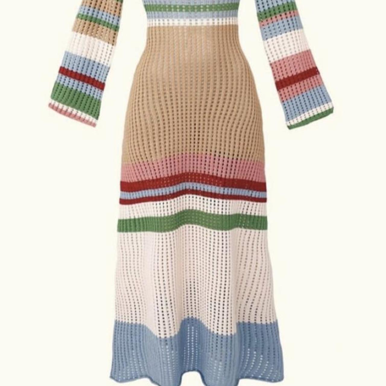 infamous asos pinterest crochet summer dress,... - Depop