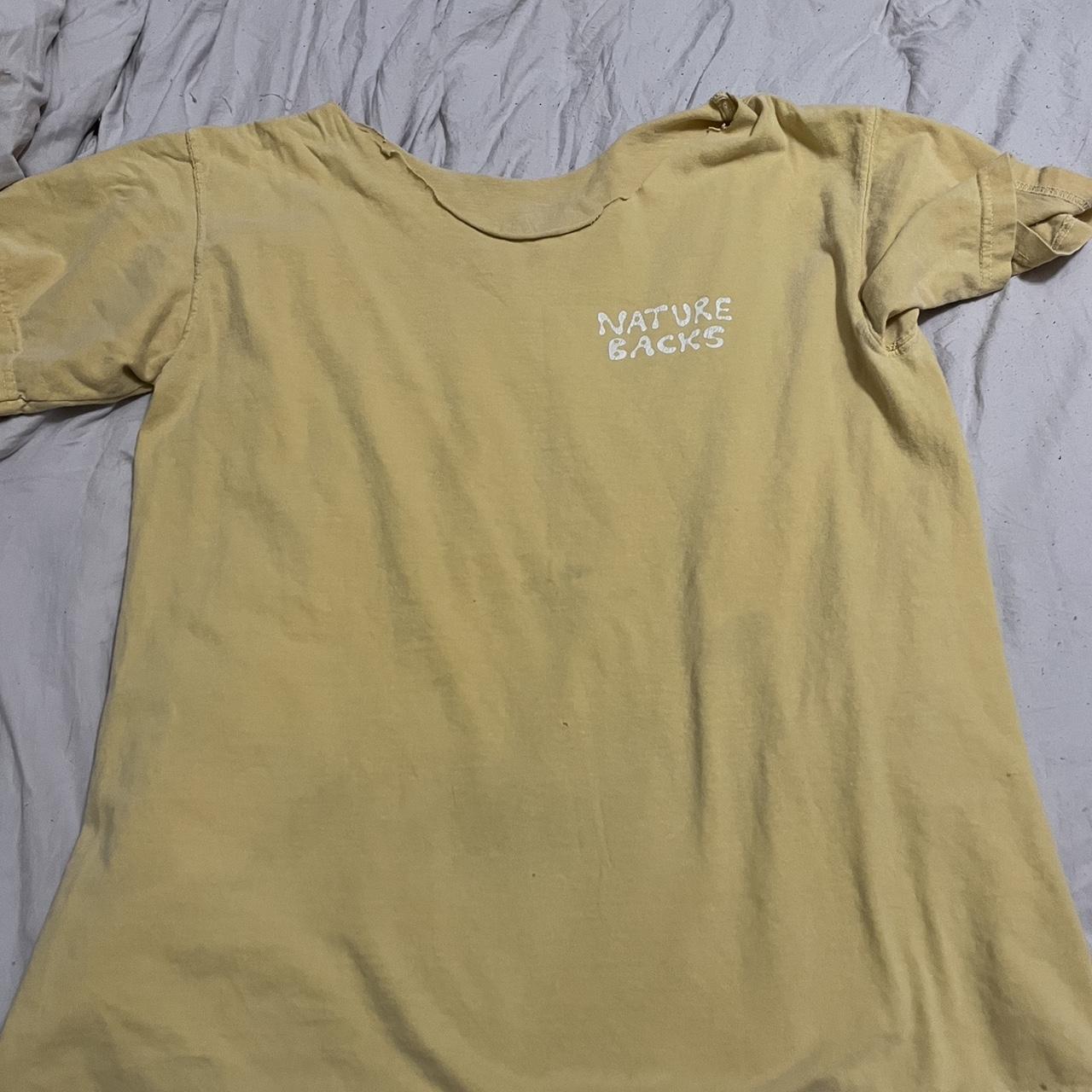 super cute cut off tee not as bright yellow as in... - Depop