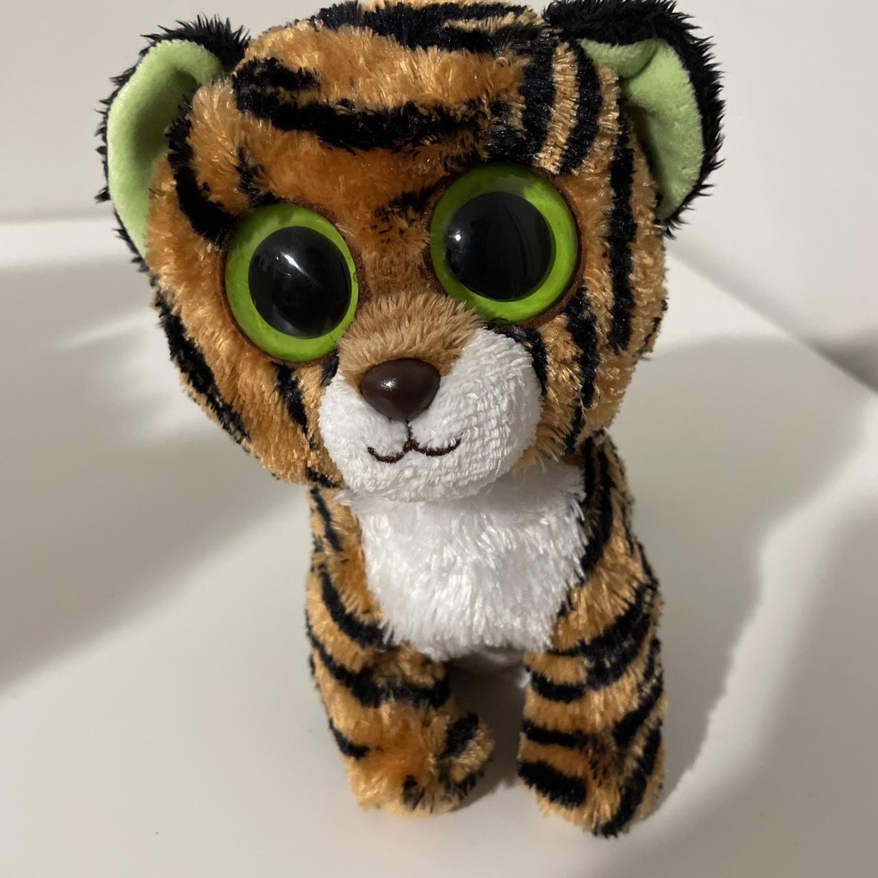 TY Beanie Boos - STRIPES the Tiger (Solid Eye Color)... - Depop