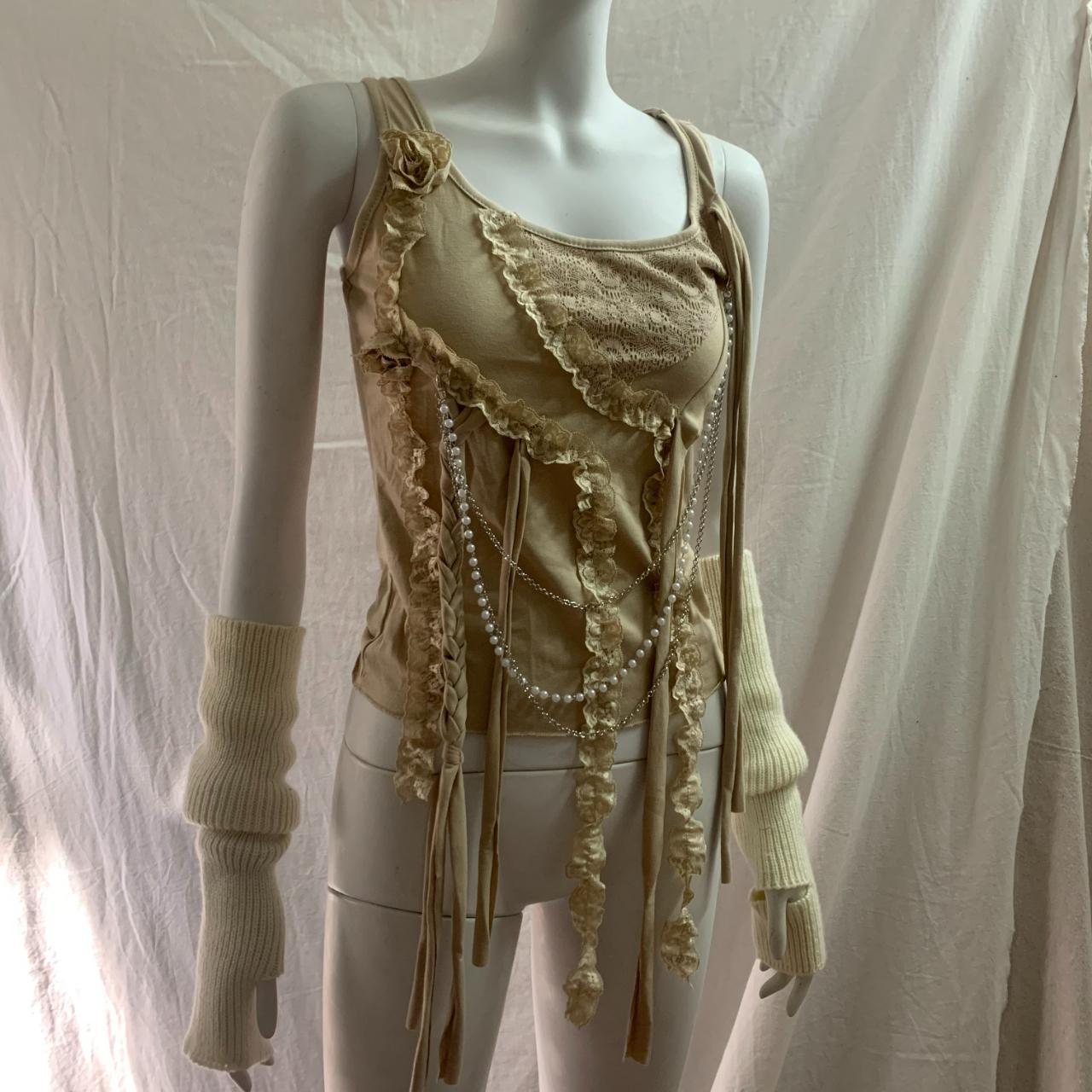 Y2k Grunge top, y2k halterneck top( top only,... - Depop