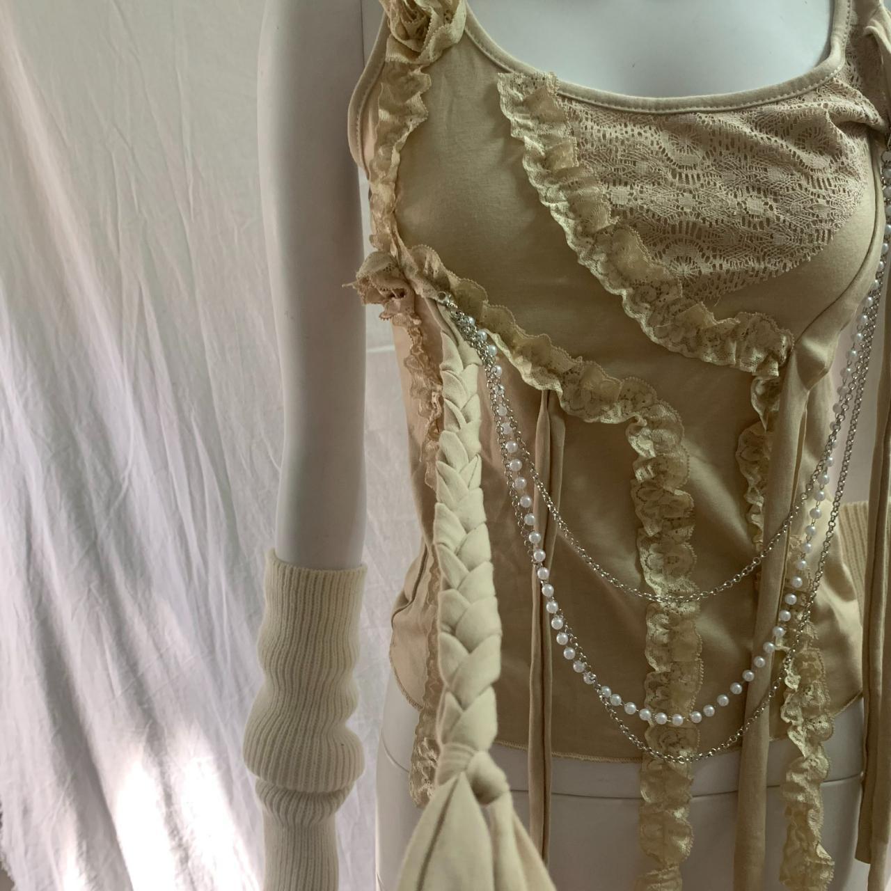 Y2k Grunge top, y2k halterneck top( top only,... - Depop