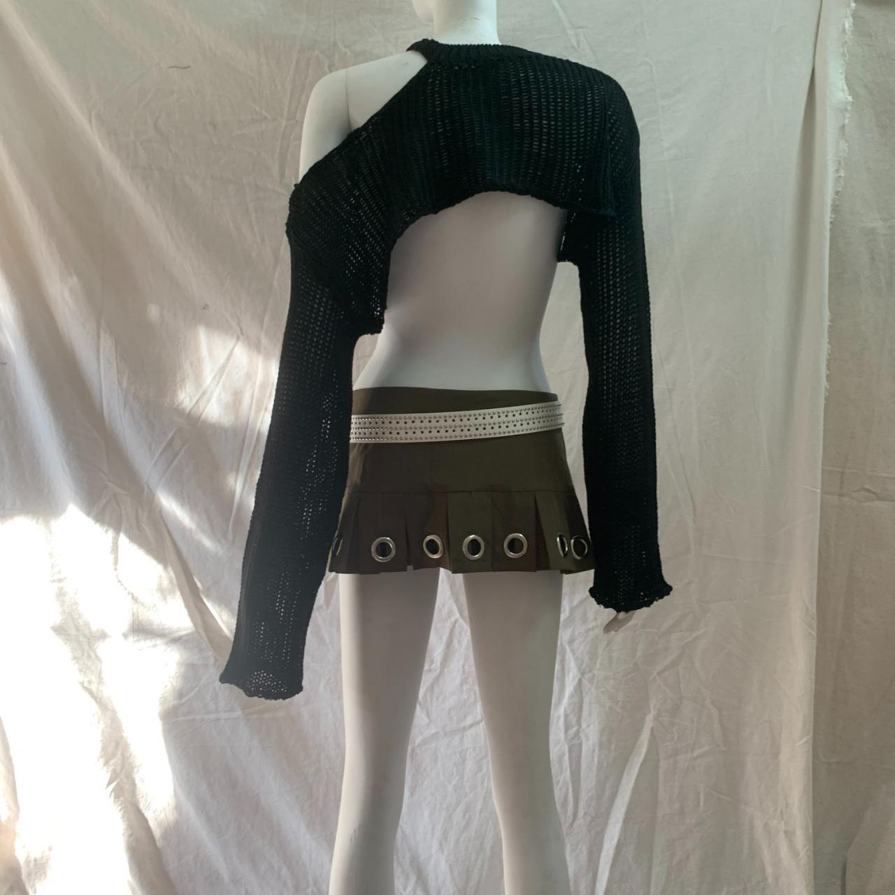 Y2k Grunge knit top, y2k halterneck top( top only,... - Depop