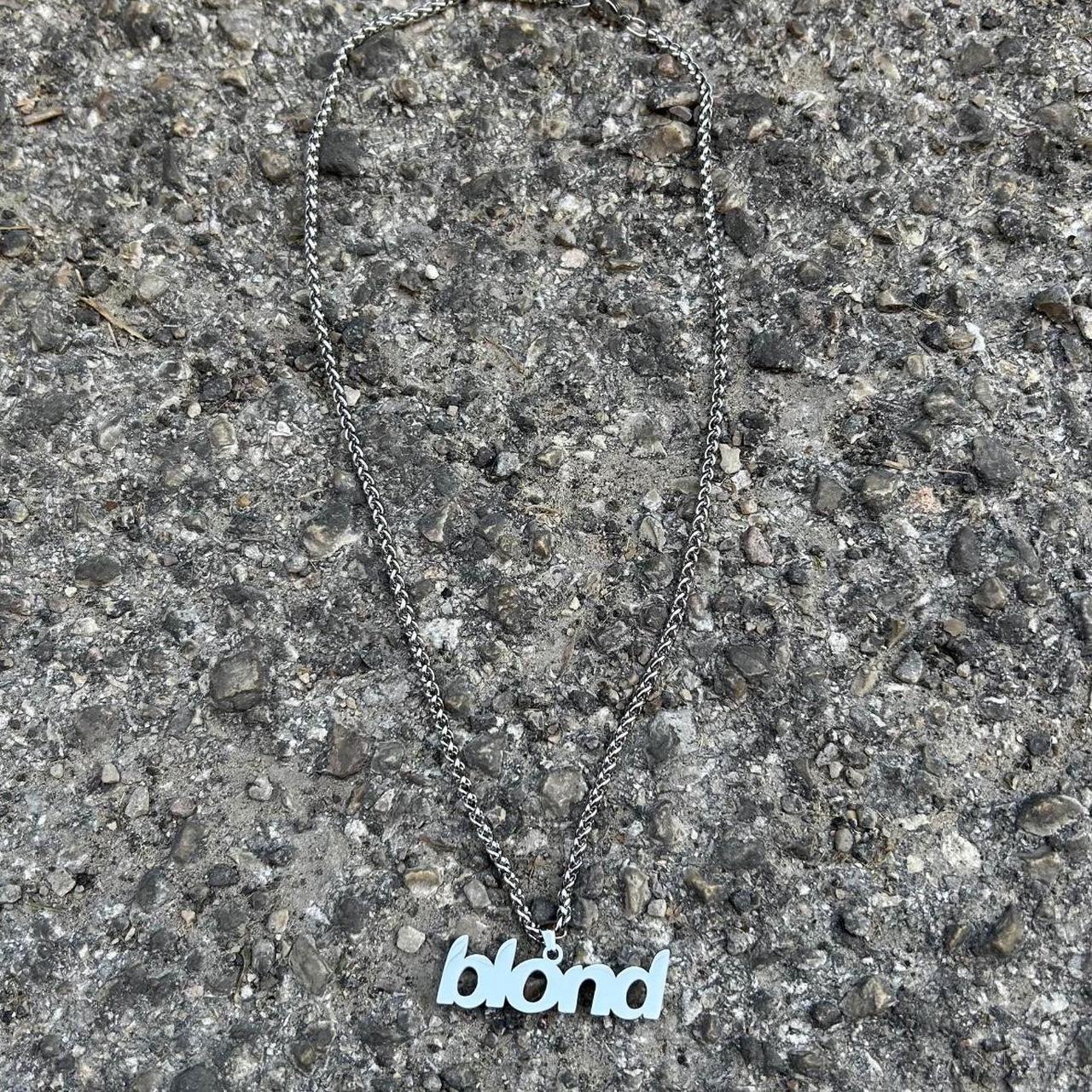 Y2K Homer Style Silver Blonde pendant Chain, Very... | Depop